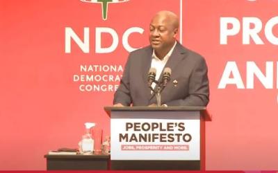 John Mahama to Ghanaians: We’ll keep our NDC Manifesto promise - Max