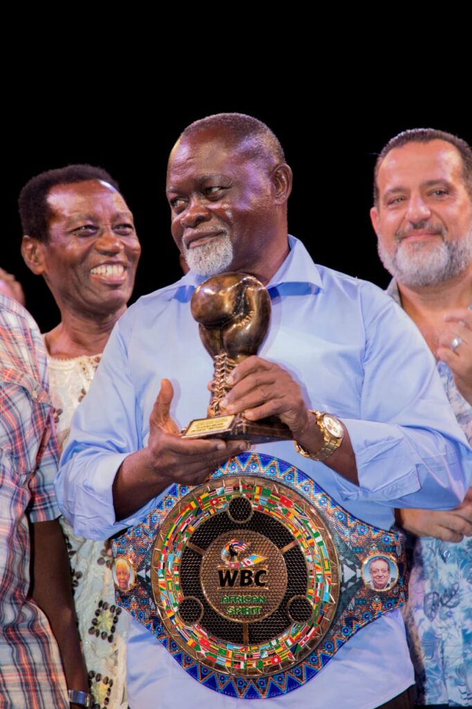 GPBL: Azumah Nelson honored by the IMAX Boxing Promotions and World ...