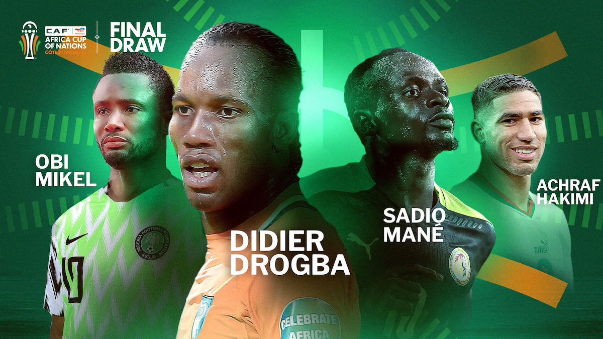 2023 CAF AFCON FINAL DRAW: Drogba, Mikel, Mane and Hakimi