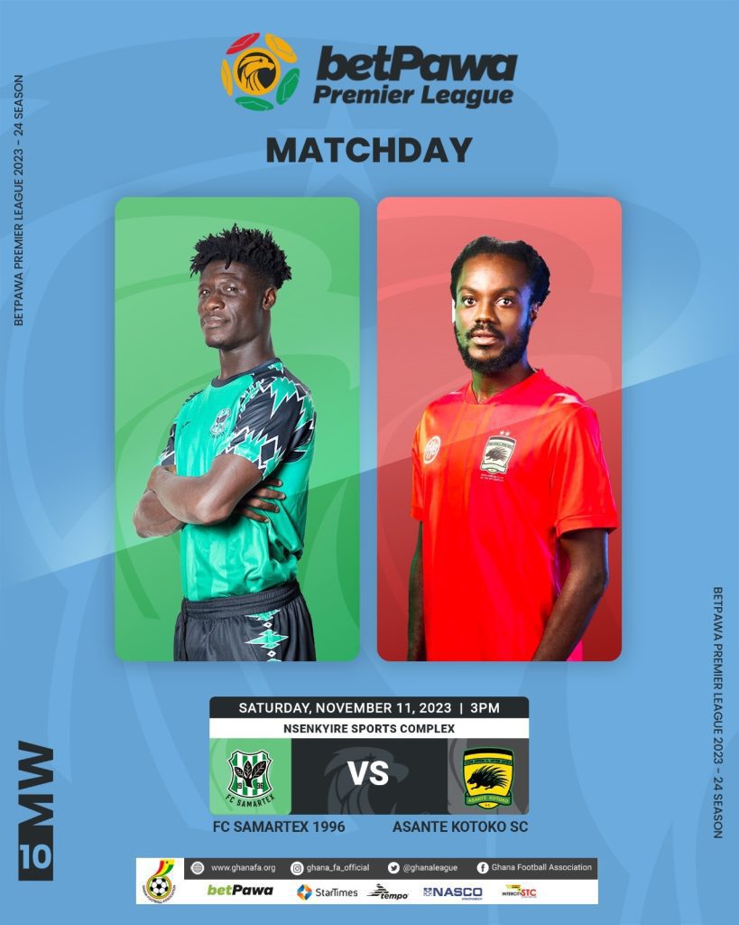 2022/23 GPL WEEK 10: Samartex vs. Asante Kotoko.......................