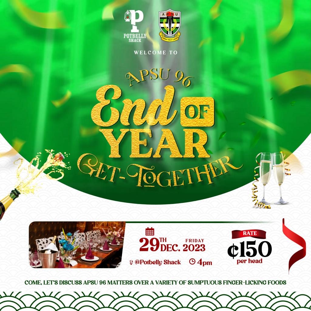 APSU '96 END OF YEAR PARTY: Comes off December 29 %