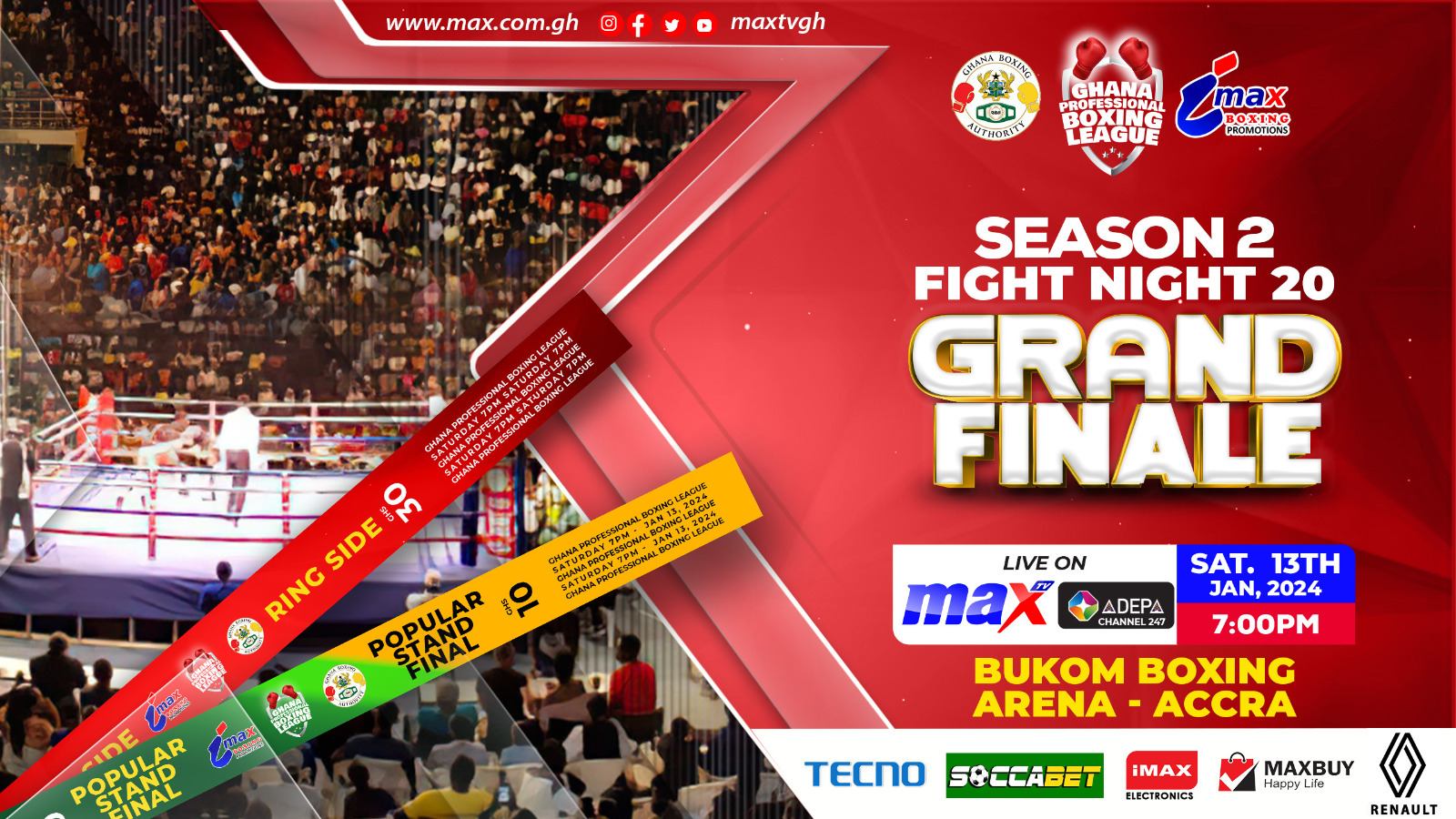 Fight Night 20: Grand Finale know your bouts on the night » Max TV