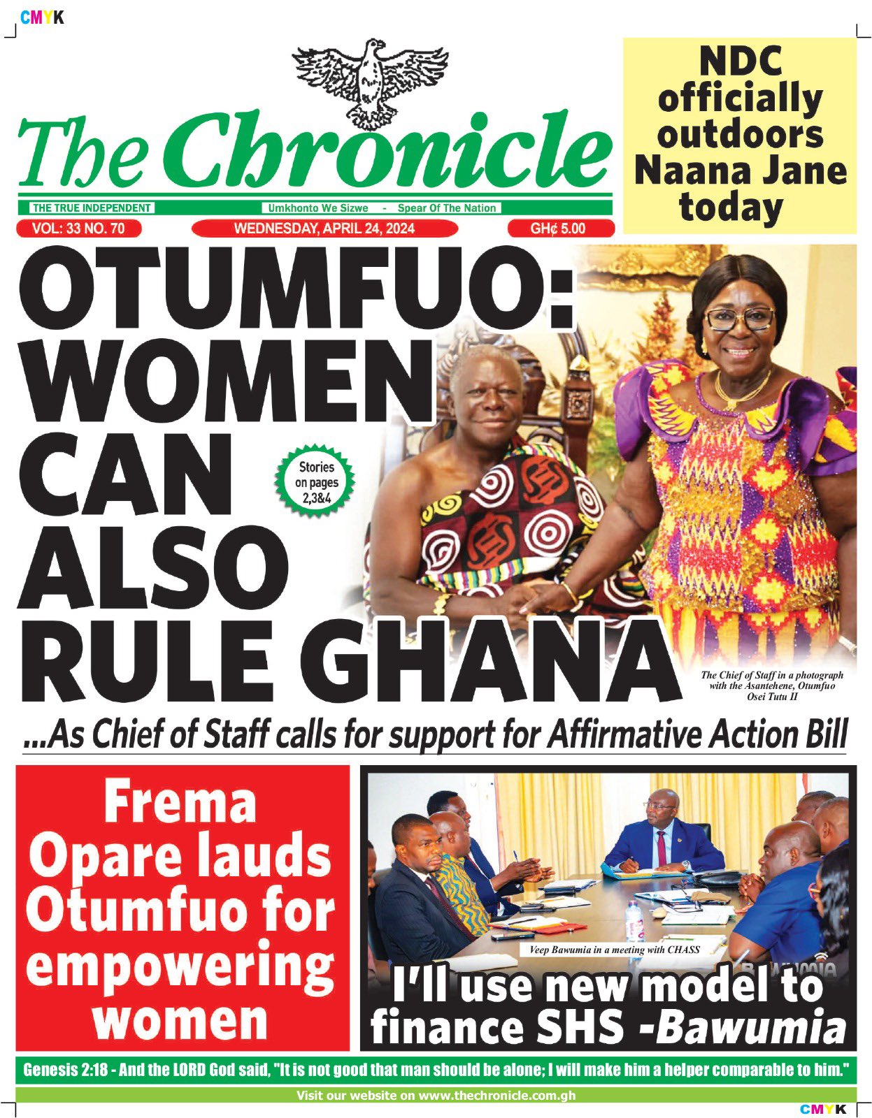 Today’s front pages – Wednesday, April 24, 2024