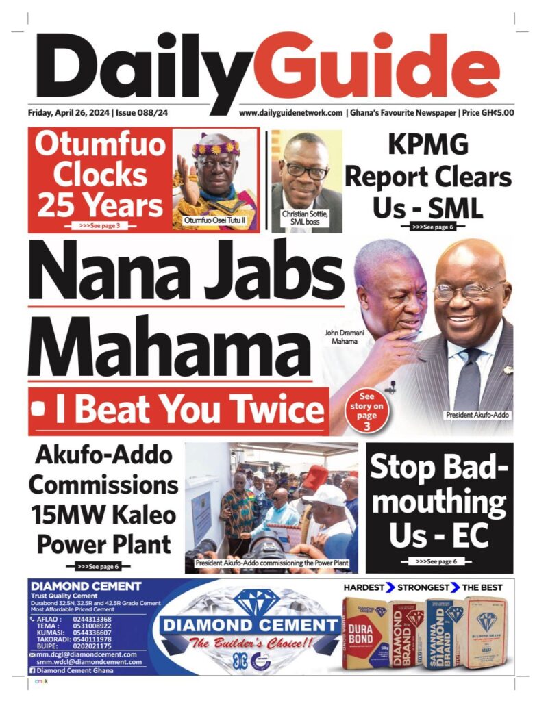 Today’s front pages – Friday, April 26, 2024