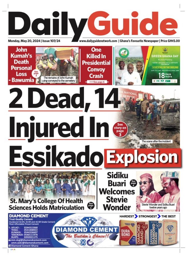 #MaxNewspaperHeadlines: Today’s front pages – Monday, May 20, 2024