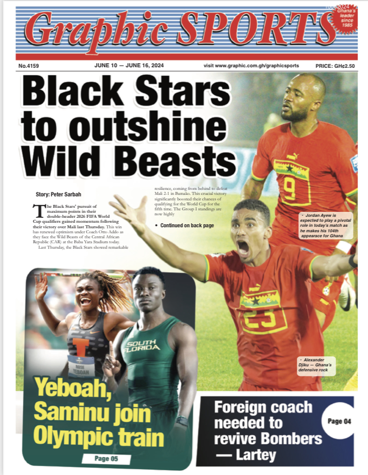 #MaxNewspaperHeadlines: Today’s front pages – Monday, June 10, 2024