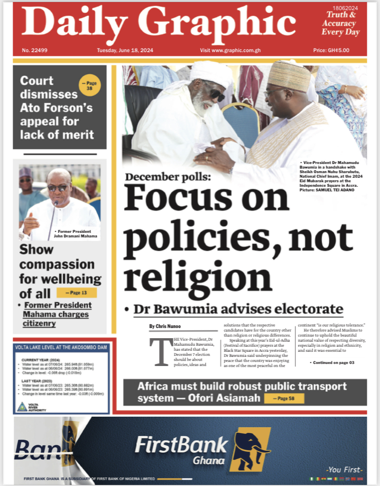 #MaxNewspaperHeadlines: Today’s front pages – Tuesday, June 18, 2024