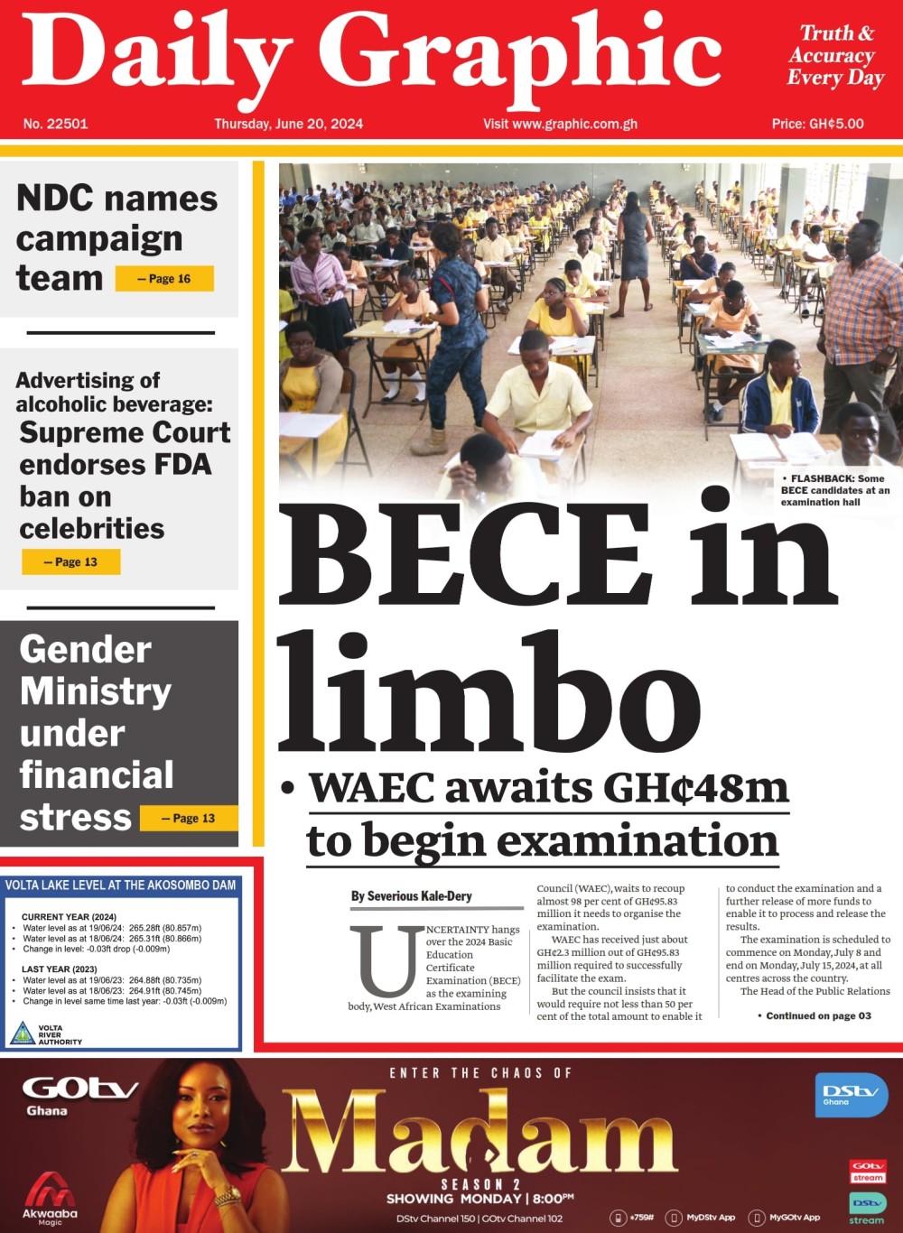 Today’s front pages – Thursday, June 20, 2024